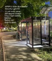 solar bus shelter lighting
